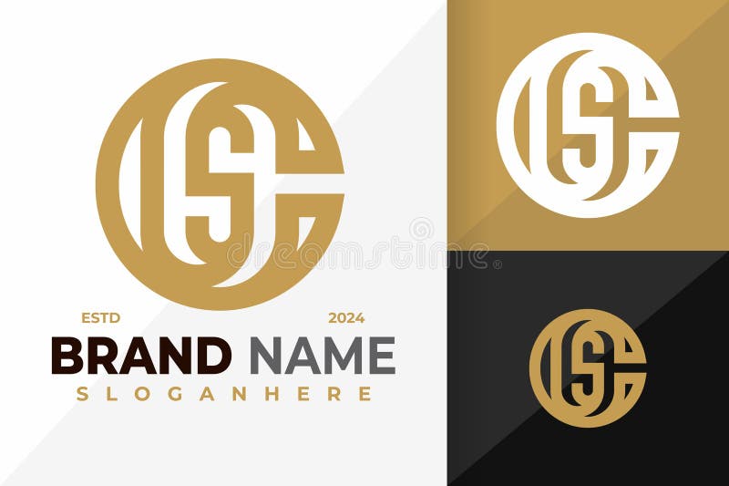 Letter CS or SC Logo Design Vector Symbol Icon Illustration Stock ...