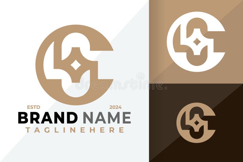 Letter Cs or Sc Star Symbol Logo Icon Vector Design Illustration Stock ...