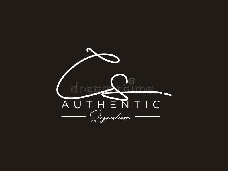 Letter CS Signature Logo Template Vector Stock Vector - Illustration of ...