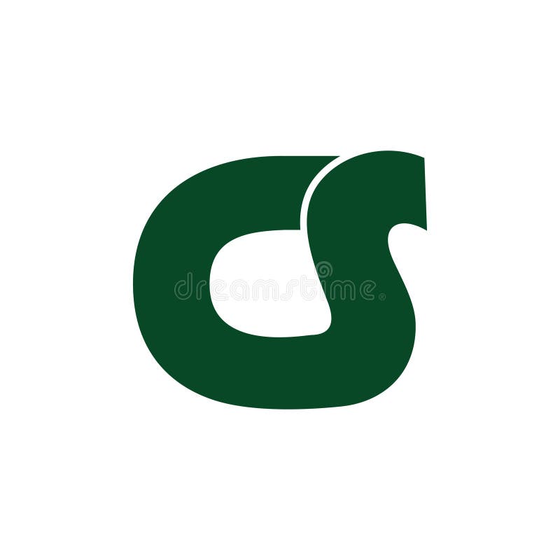 Letter Cs Simple Linked Logo Vector Stock Vector - Illustration of ...