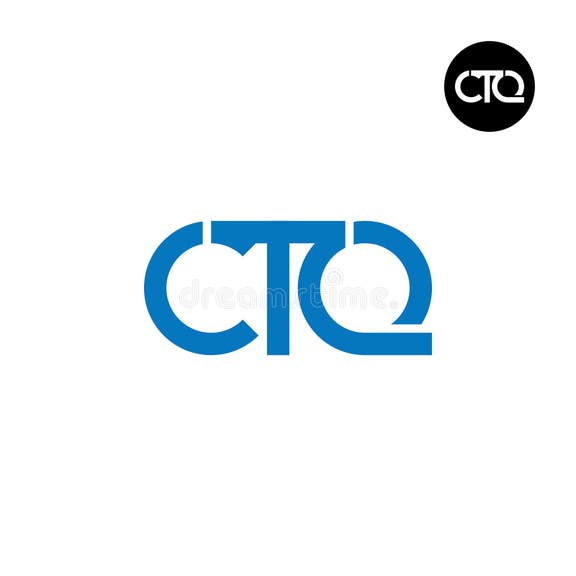 Letter CTQ Monogram Logo Design Stock Vector - Illustration of ...