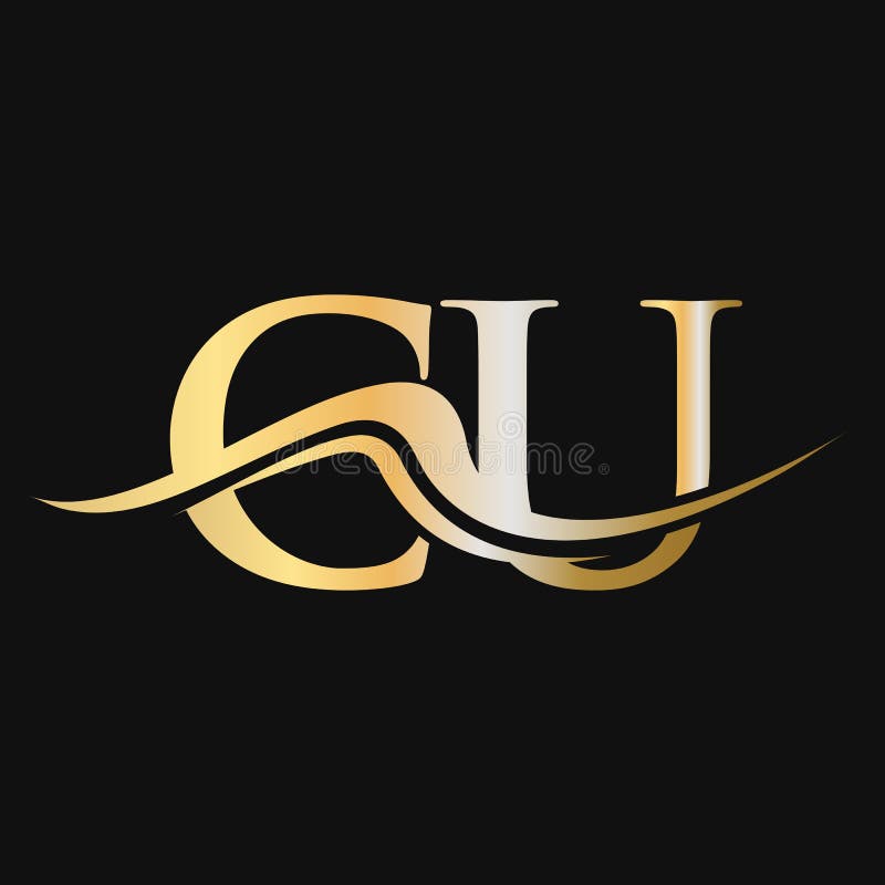 Letter CU Logo Design. Initial CU Logotype Template for Business and ...