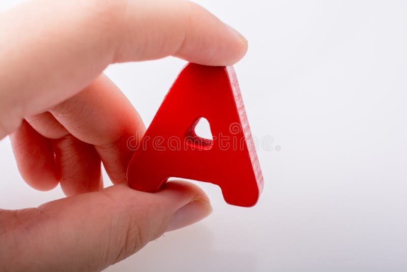 Letter Cube a of Made of Wood Stock Photo - Image of font, childhood ...