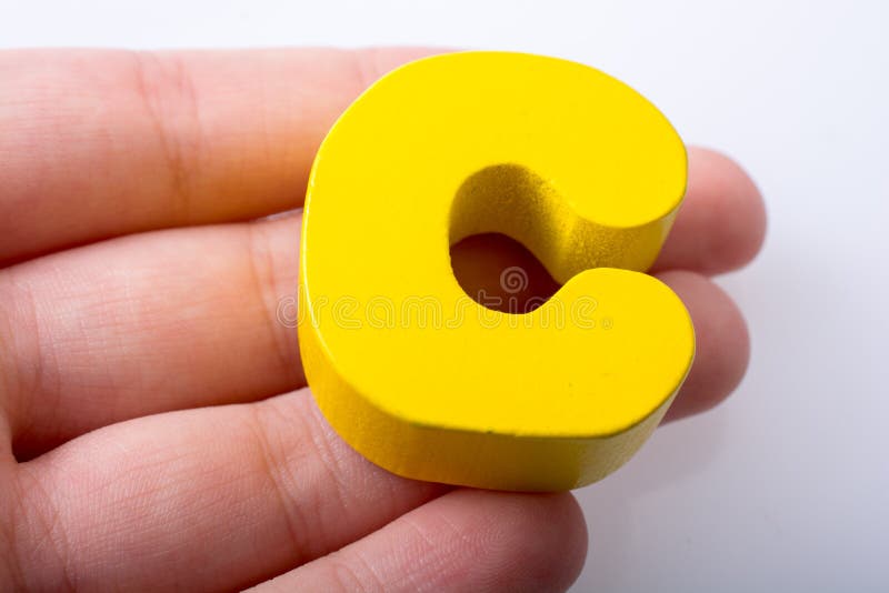 Letter Cube C of Made of Wood Stock Photo - Image of child, learn ...