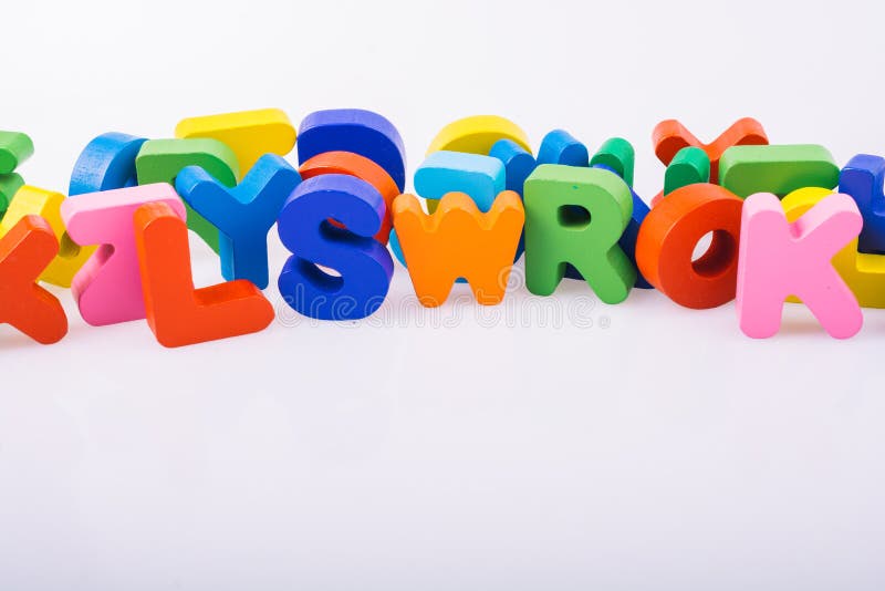 Letter Cubes of Made of Wood Stock Photo - Image of kindergarten ...