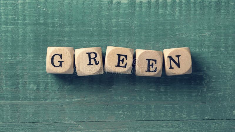 The Word GREEN from the Green Grass Stock Image - Image of save ...