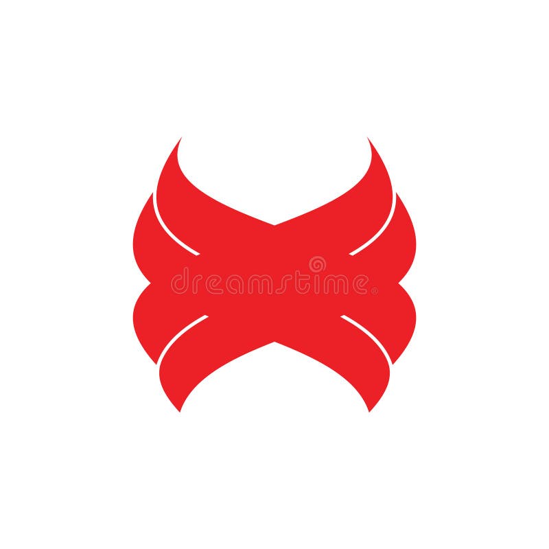 Letter X Curves Geometric Simple Logo Vector Stock Vector ...