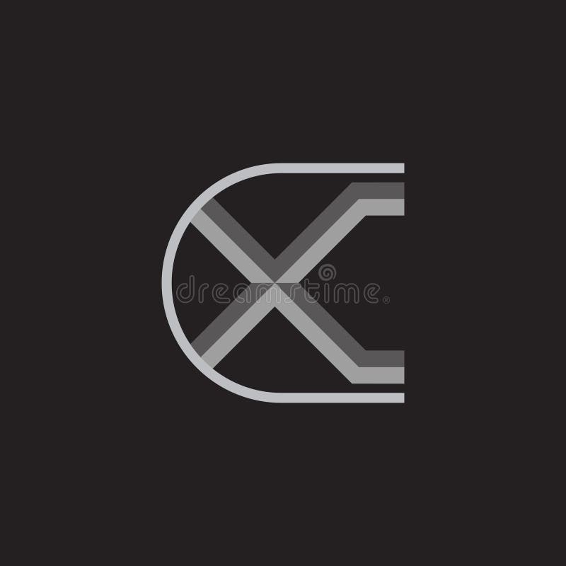 Letter Cx Dimensional Industrial Logo Vector Stock Vector ...