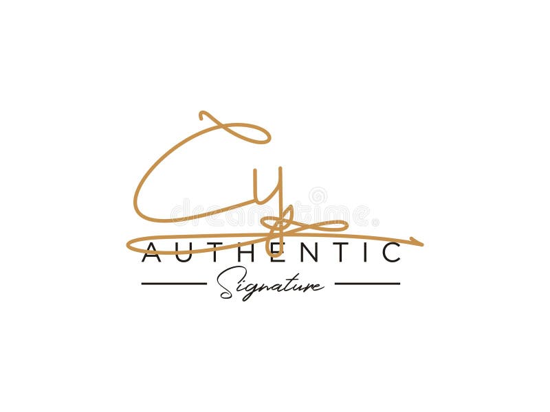 Letter CY Signature Logo Template Vector Stock Vector - Illustration of ...