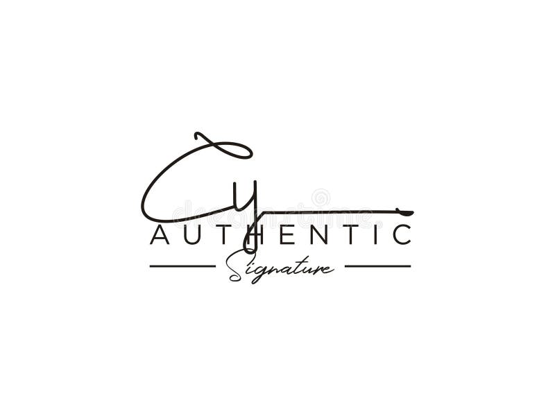 Letter CY Signature Logo Template Vector Stock Vector - Illustration of ...