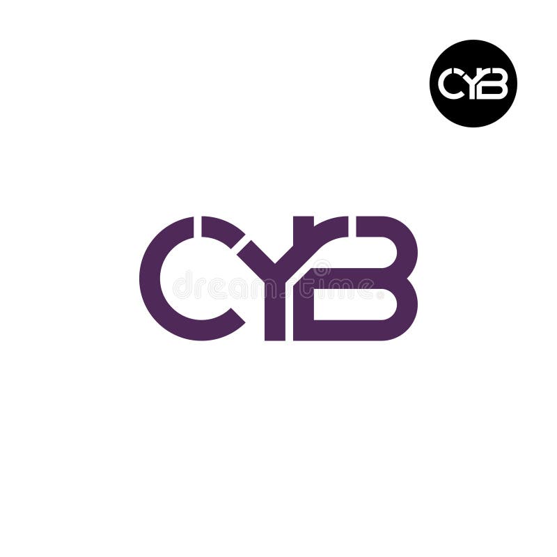Letter CYB Monogram Logo Design Stock Vector - Illustration of ...