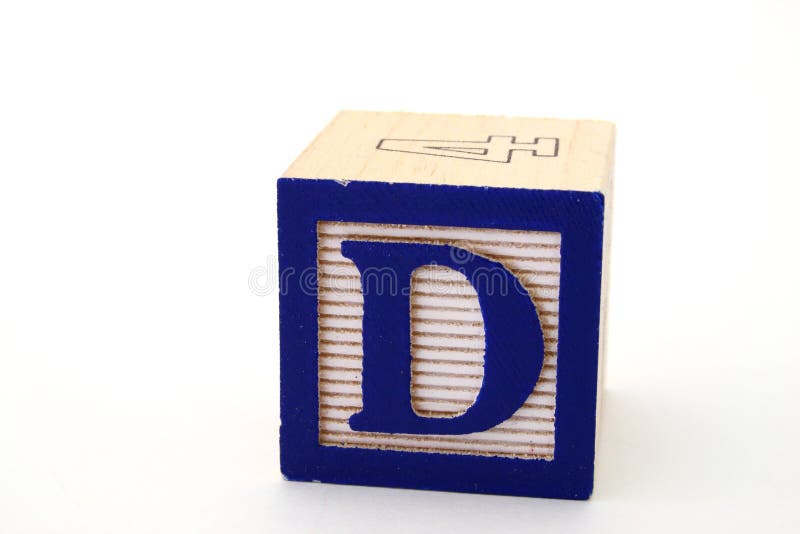 The Letter D In Blue