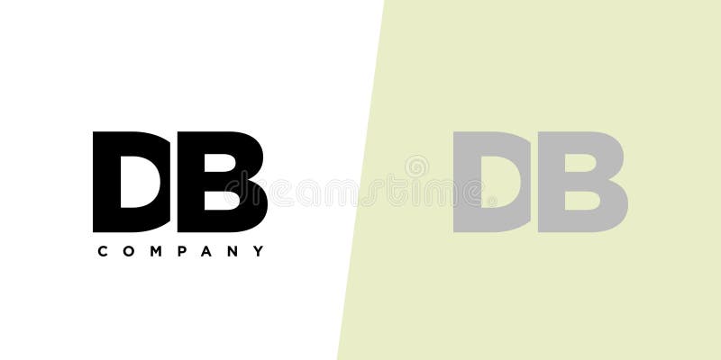Letter D and B, DB Logo Design Template. Minimal Monogram Initial Based ...