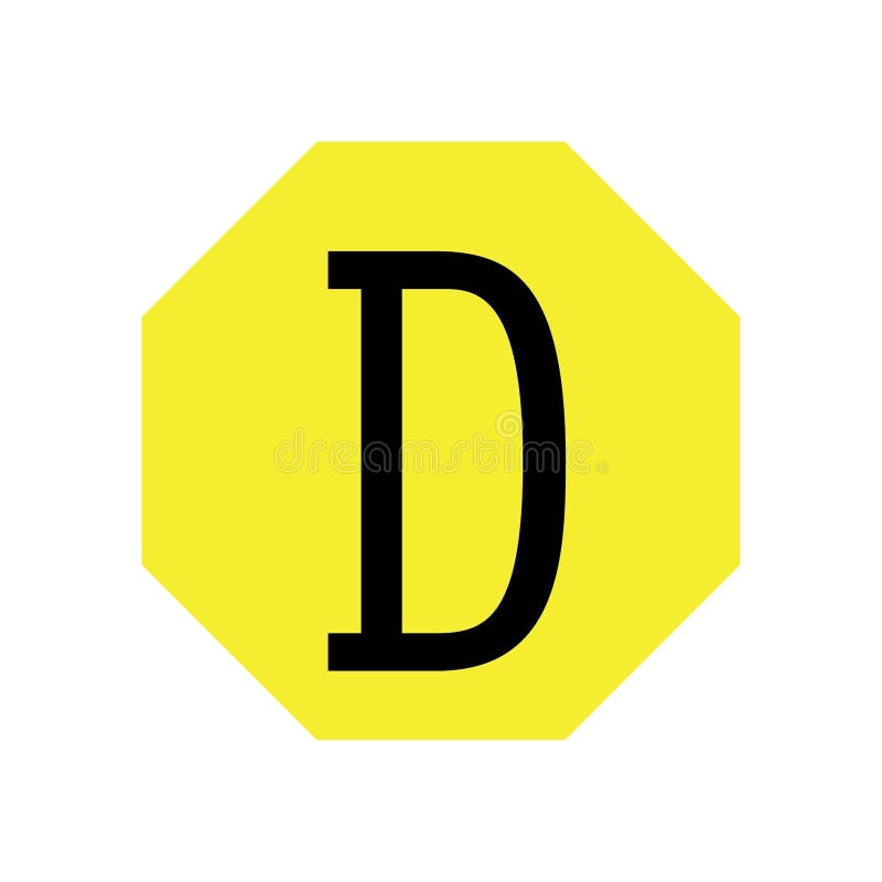 Black Yellow Letter D Stock Illustrations – 685 Black Yellow Letter D ...