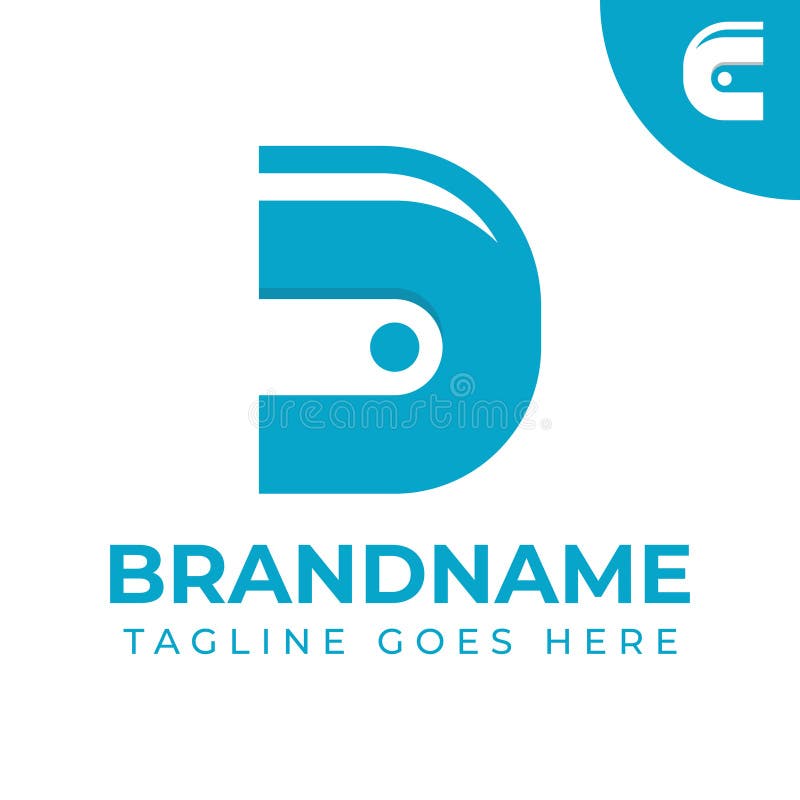 Letter D or C Wallet Logo, Symbolizing Financial Security, Savings, and ...