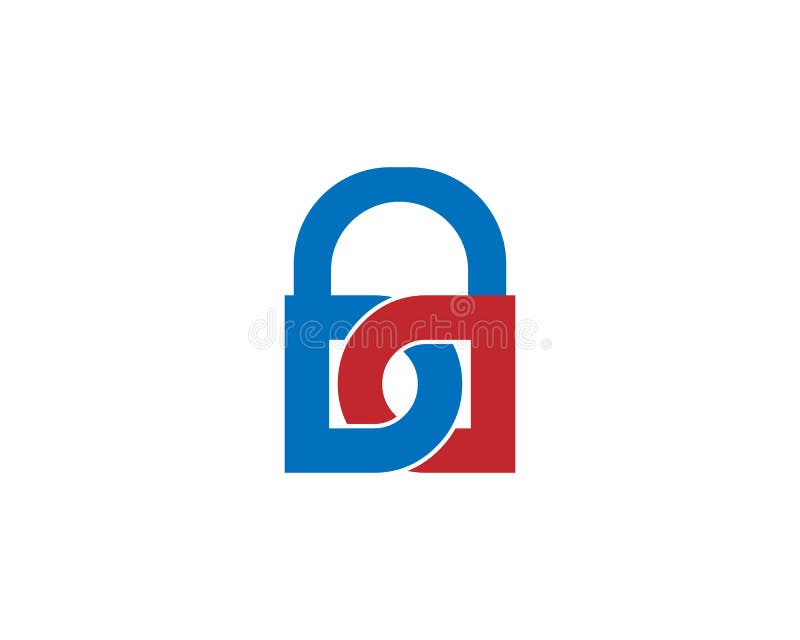 Letter D, DD Lock and Security Logo Design Concept. Stock Vector ...