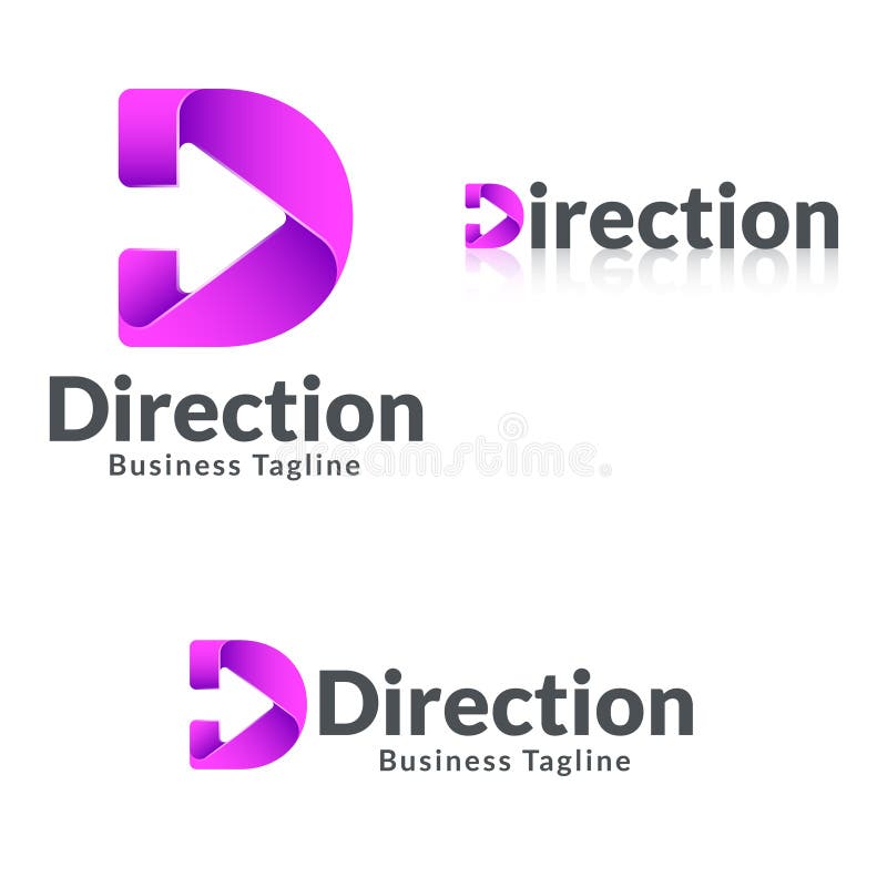 Letter D - Direction Logo stock vector. Illustration of design - 210257348