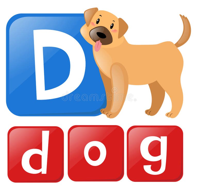 Flashcard Letter D Dog Stock Illustrations – 57 Flashcard Letter D Dog ...