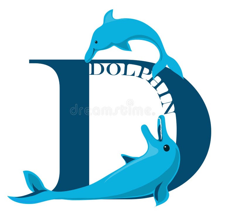 Alphabet Letter D Dolphin Stock Illustrations – 148 Alphabet Letter D ...
