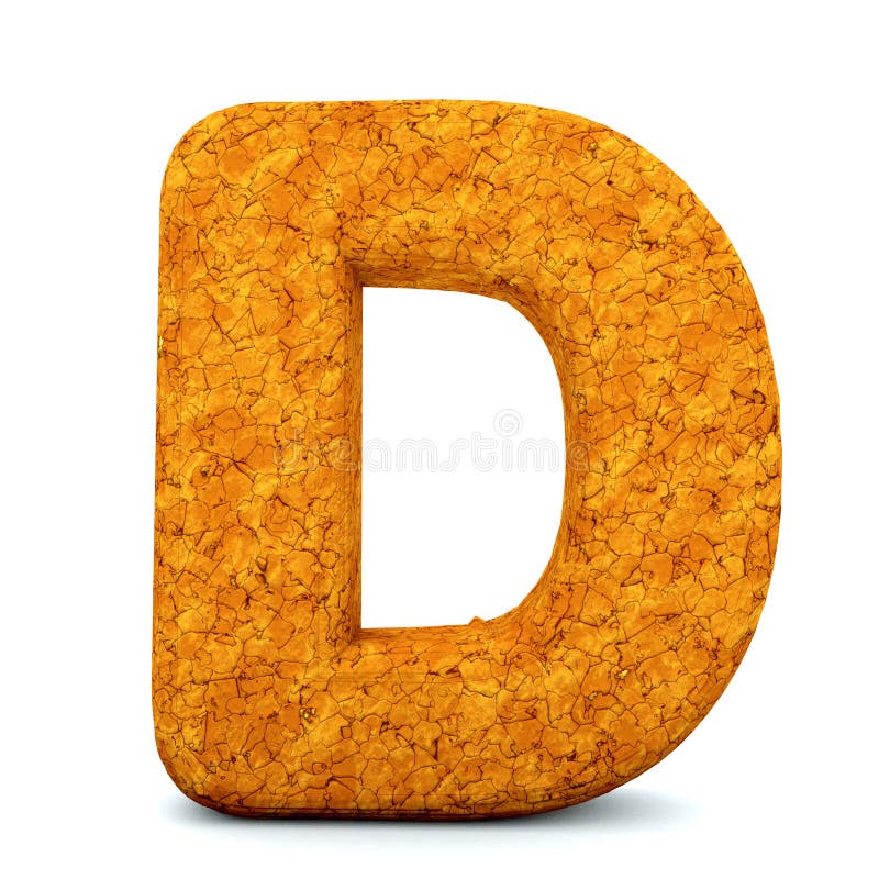Letter D, Font Soil Drought Cracked, Dry Mud Alphabet, Path Save Stock ...