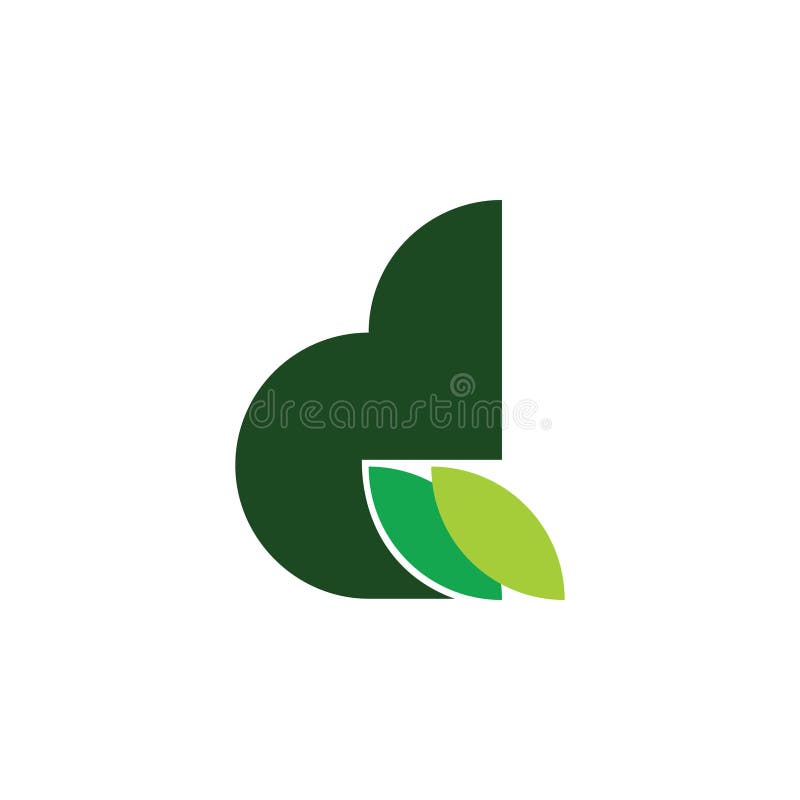Letter D Green Mountain Gradient Logo Vector Stock Vector ...