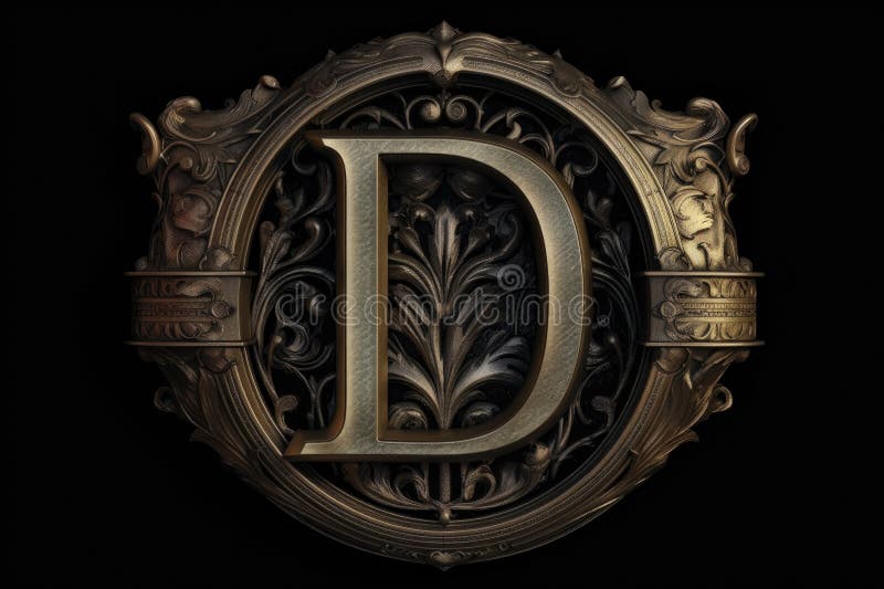 Letter D Gothic Style Stock Illustrations – 68 Letter D Gothic Style ...