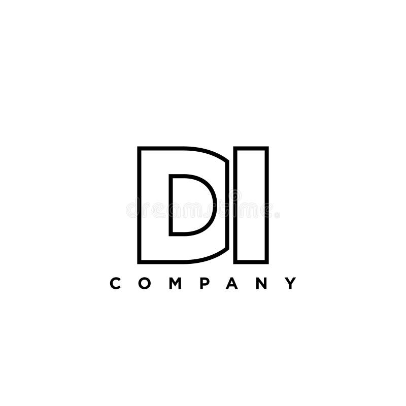 Letter D and I, DI Logo Design Template. Minimal Monogram Initial Based ...