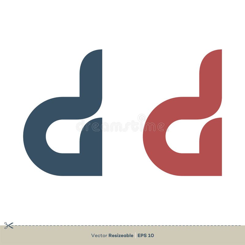 Letter D Icon Vector Logo Template Flat Design Stock Vector ...