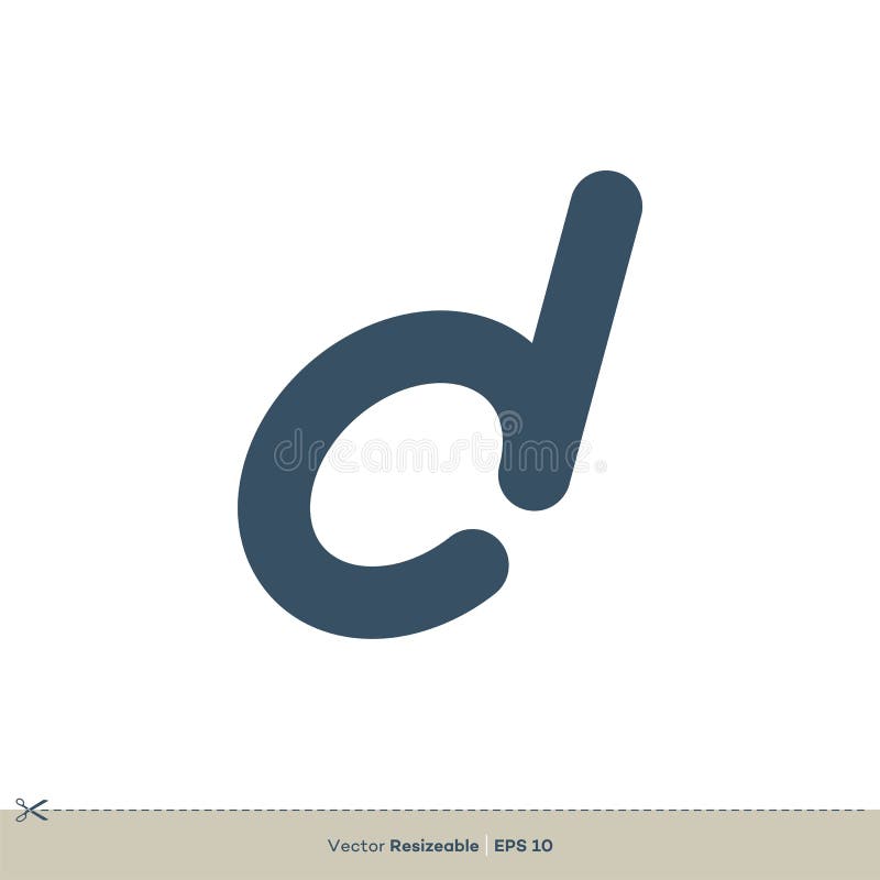 Letter D Icon Vector Logo Template Flat Design Stock Vector ...