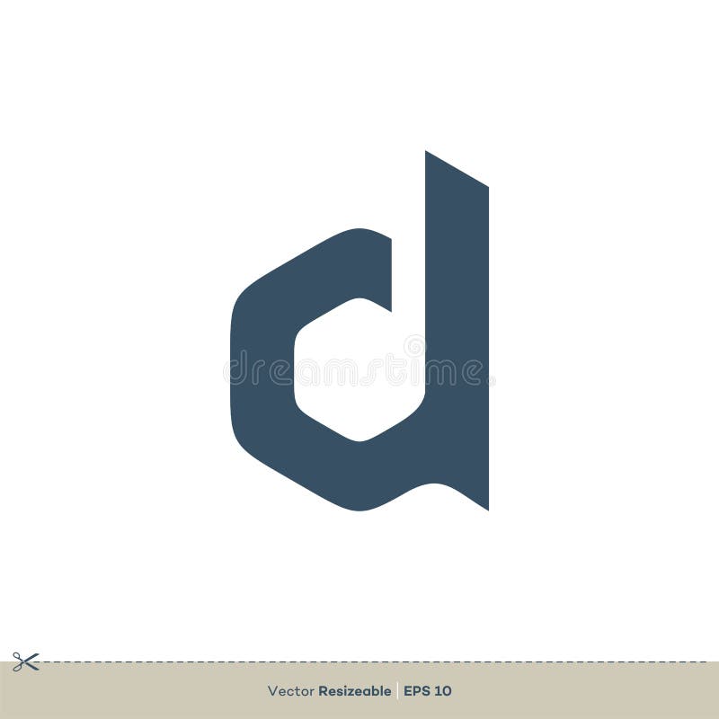 Letter D Icon Vector Logo Template Flat Design Stock Vector ...