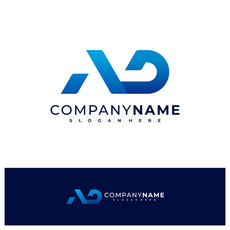 Letter a D Logo Design Vector, Creative a D Logo Concepts Template ...