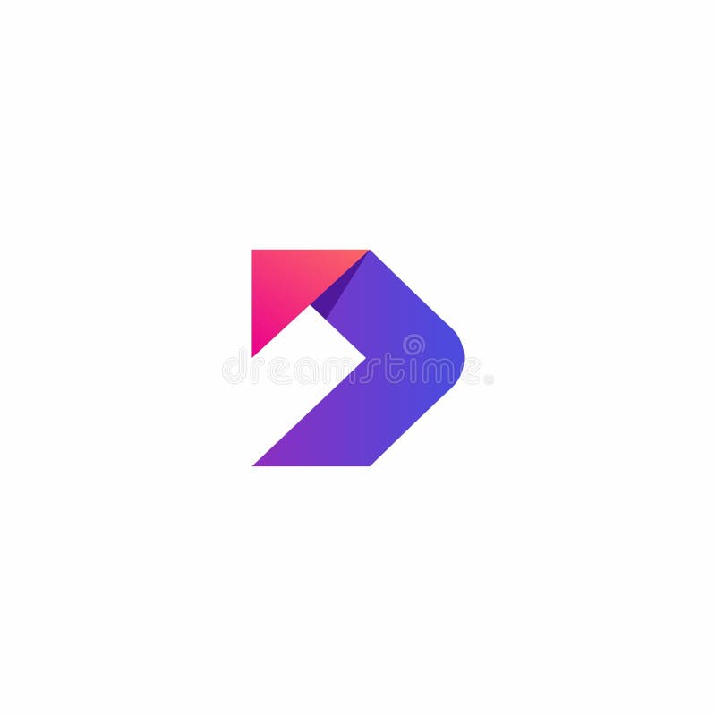 Letter D Logo Modern Design. D Initial Icon Stock Vector - Illustration ...