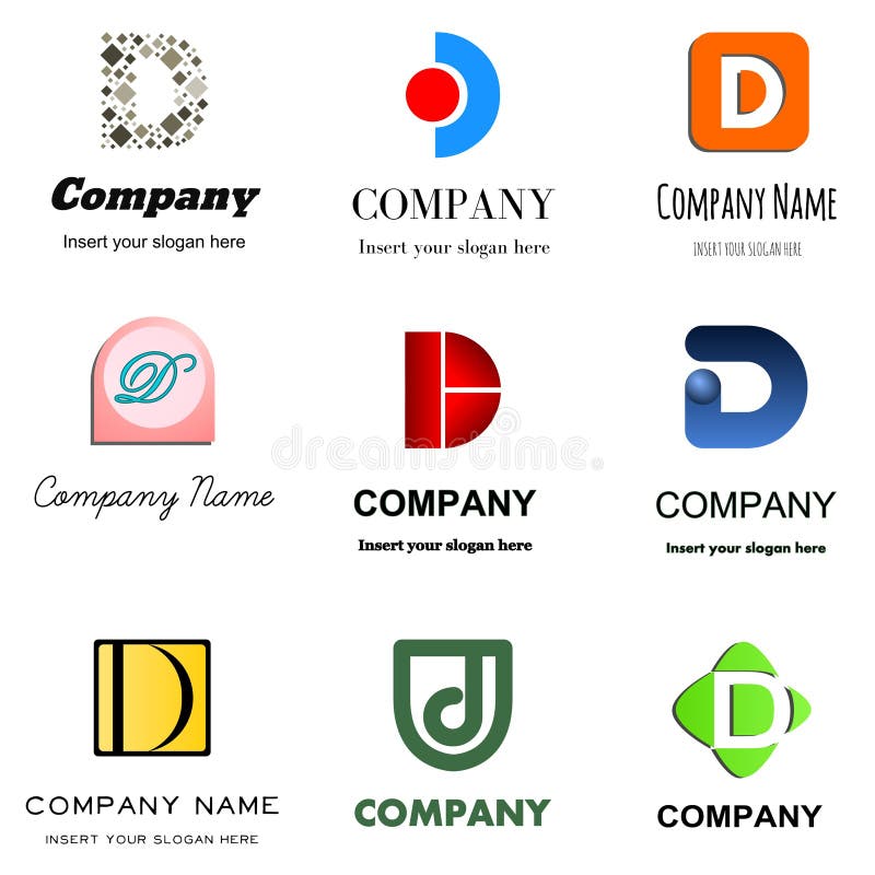 Letter D logo stock illustration. Illustration of different - 42201473