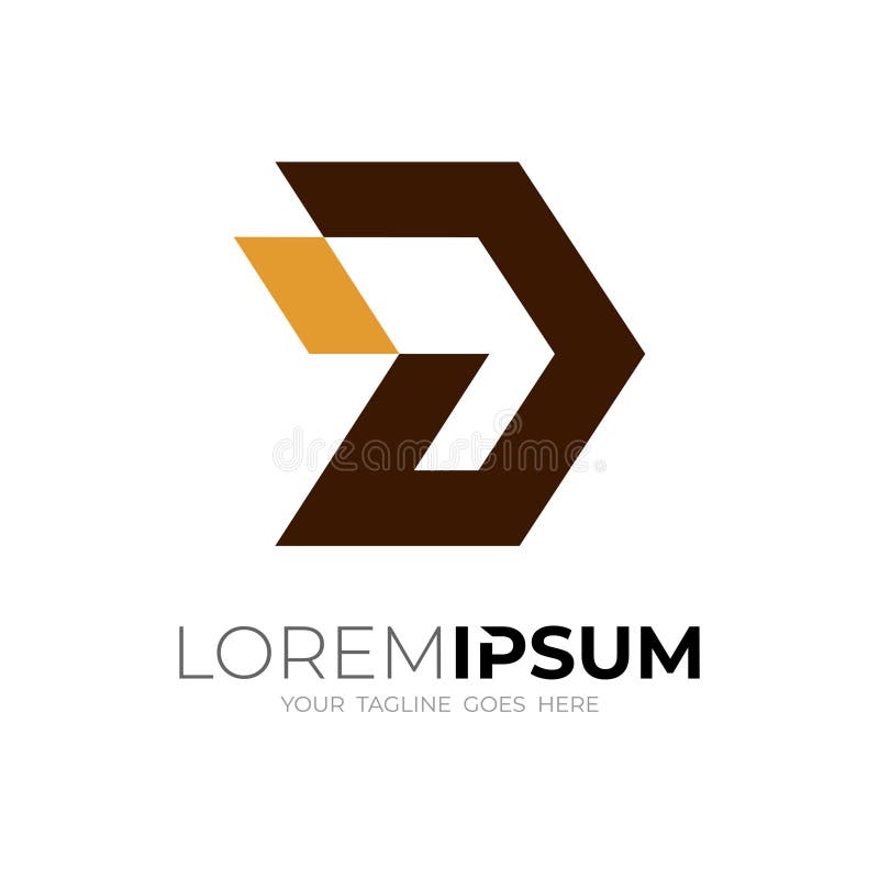 Letter D Logo Und Sechseck Design Vorlage Einfach Vektor Abbildung ...