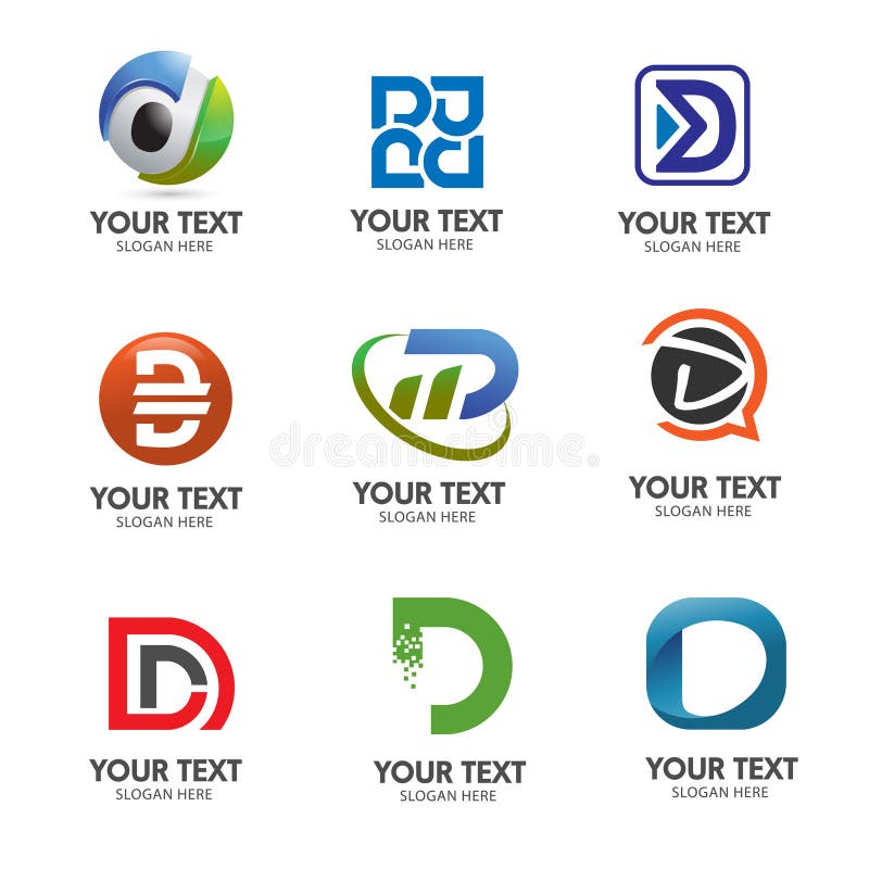 D Text Logo Stock Illustrations – 7,163 D Text Logo Stock Illustrations ...
