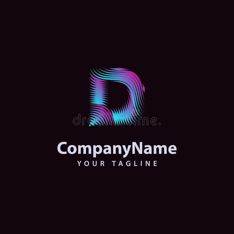Letter D Wave Symbol Logo Stock Illustrations – 449 Letter D Wave ...