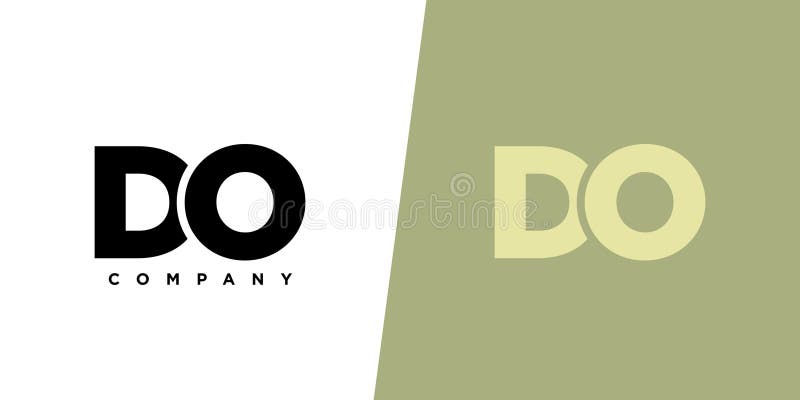 Letter D and O, DO Logo Design Template. Minimal Monogram Initial Based ...