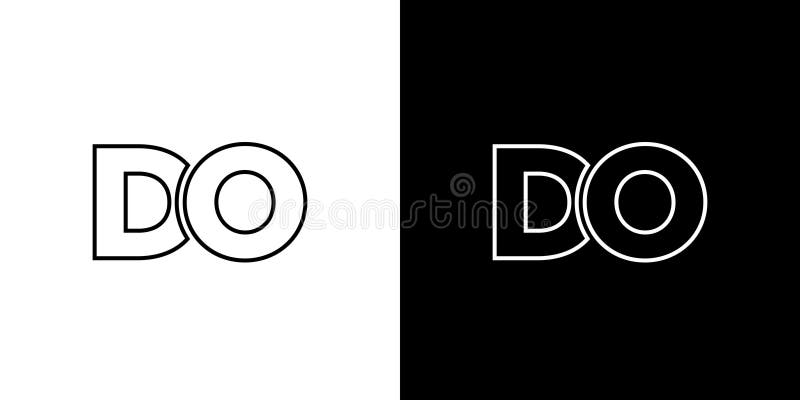 Letter D and O, DO Logo Design Template. Minimal Monogram Initial Based ...