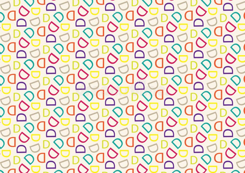 Letter D Pattern in Different Colored Shades Pattern Stock Illustration ...