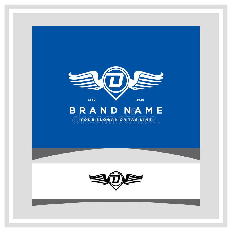 Letter D Wing Logo Stock Illustrations – 494 Letter D Wing Logo Stock ...