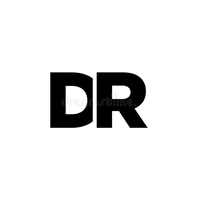 Letter D and R, DR Logo Design Template. Minimal Monogram Initial Based ...