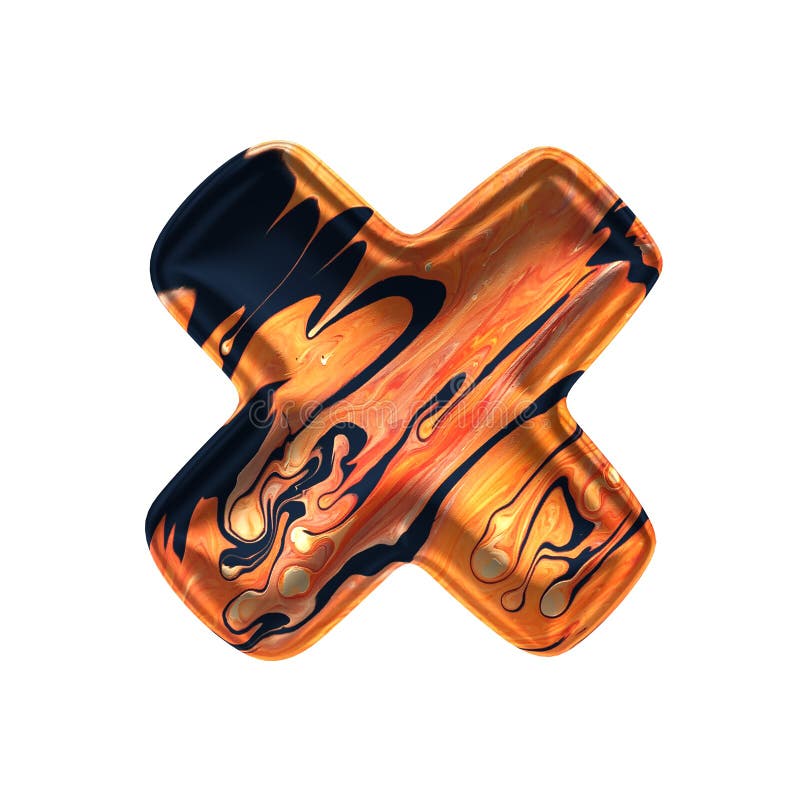 Letter X 3D Render with Background Design Stock Illustration ...