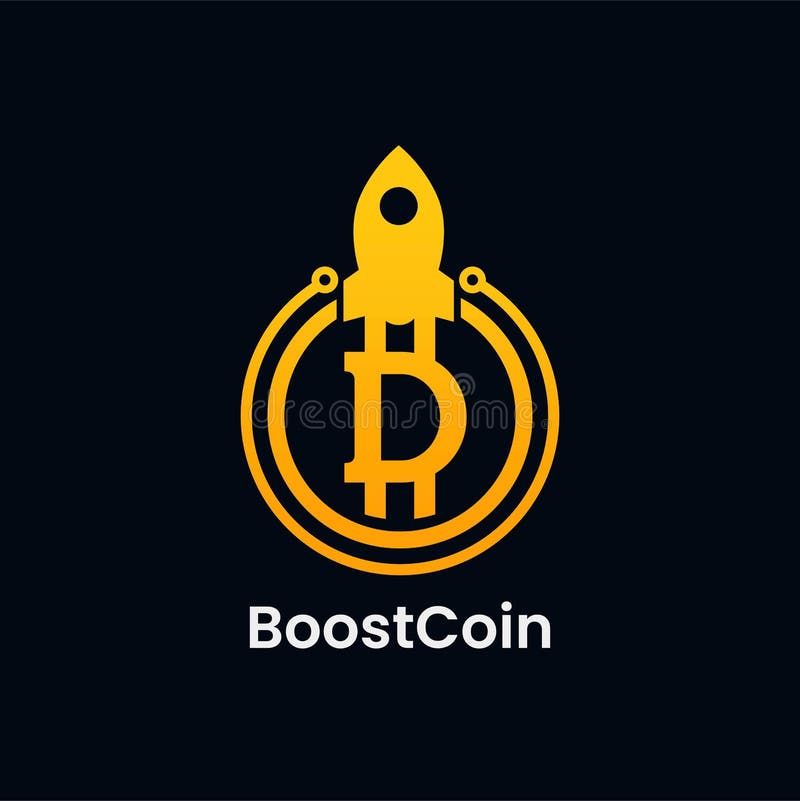 Letter D Rocket Boost Coin Logo Design Stock Vector - Illustration of ...