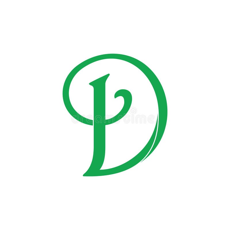 Letter D Simple Curves Overlap Logo Vector Stock Vector - Illustration ...