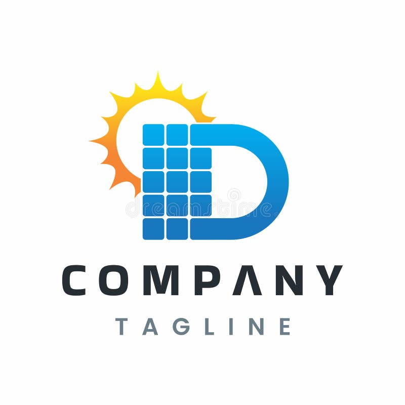 Home Solar Panel Renewable Energy Technology Logo Stock Illustrations ...