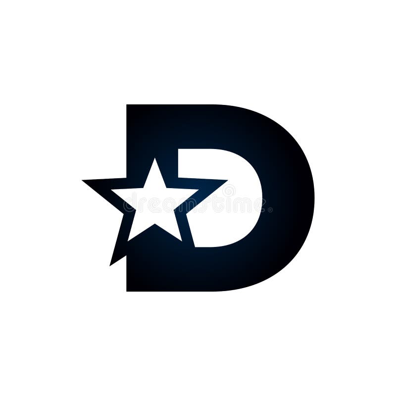 Letter D Star Logo. Usable for Winner, Award and Premium Logos Stock ...