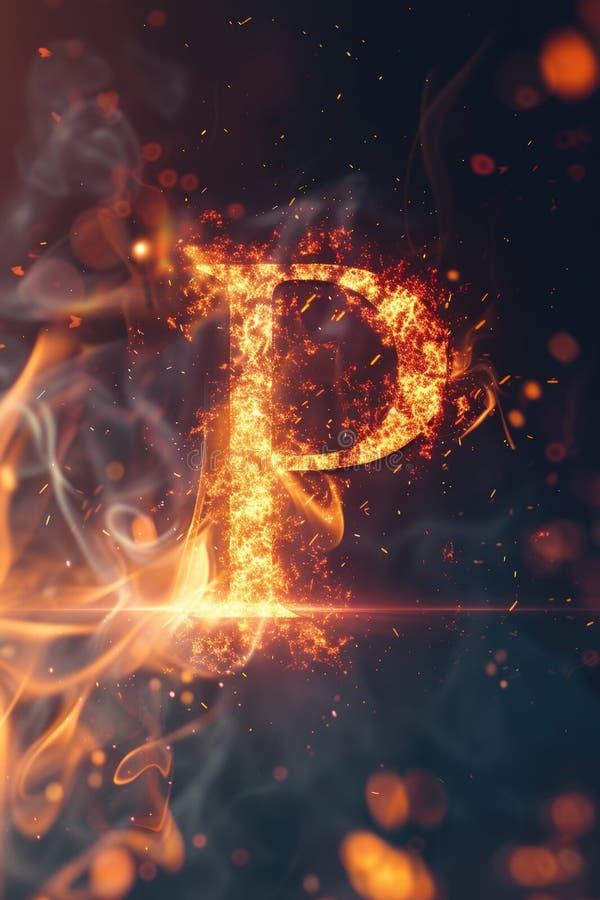 Letter D Surrounded Flames Smoke Stock Photos - Free & Royalty-Free ...