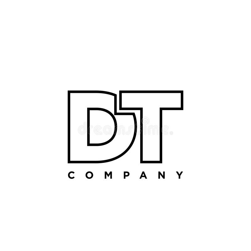 Letter D and T, DT Logo Design Template. Minimal Monogram Initial Based ...
