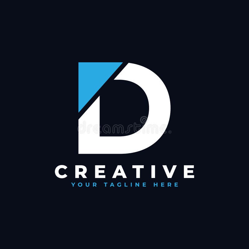 Letter D Tech Logo. Design Vector Illustration Modern Monogram Icon ...