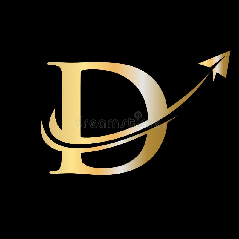 Letter D Travel Logo Vector Template. Initial Travel Logo on Letter D ...